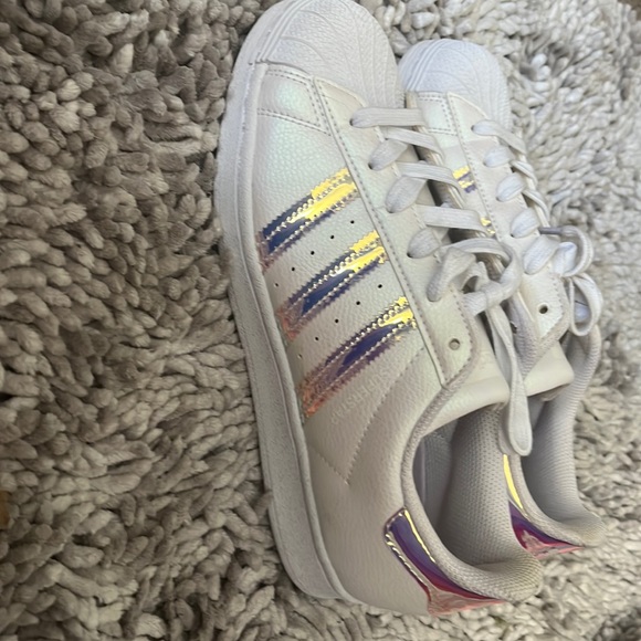 adidas | Shoes | Womens Adidas Superstar Shell Toe In Iridescent Us 75 ...